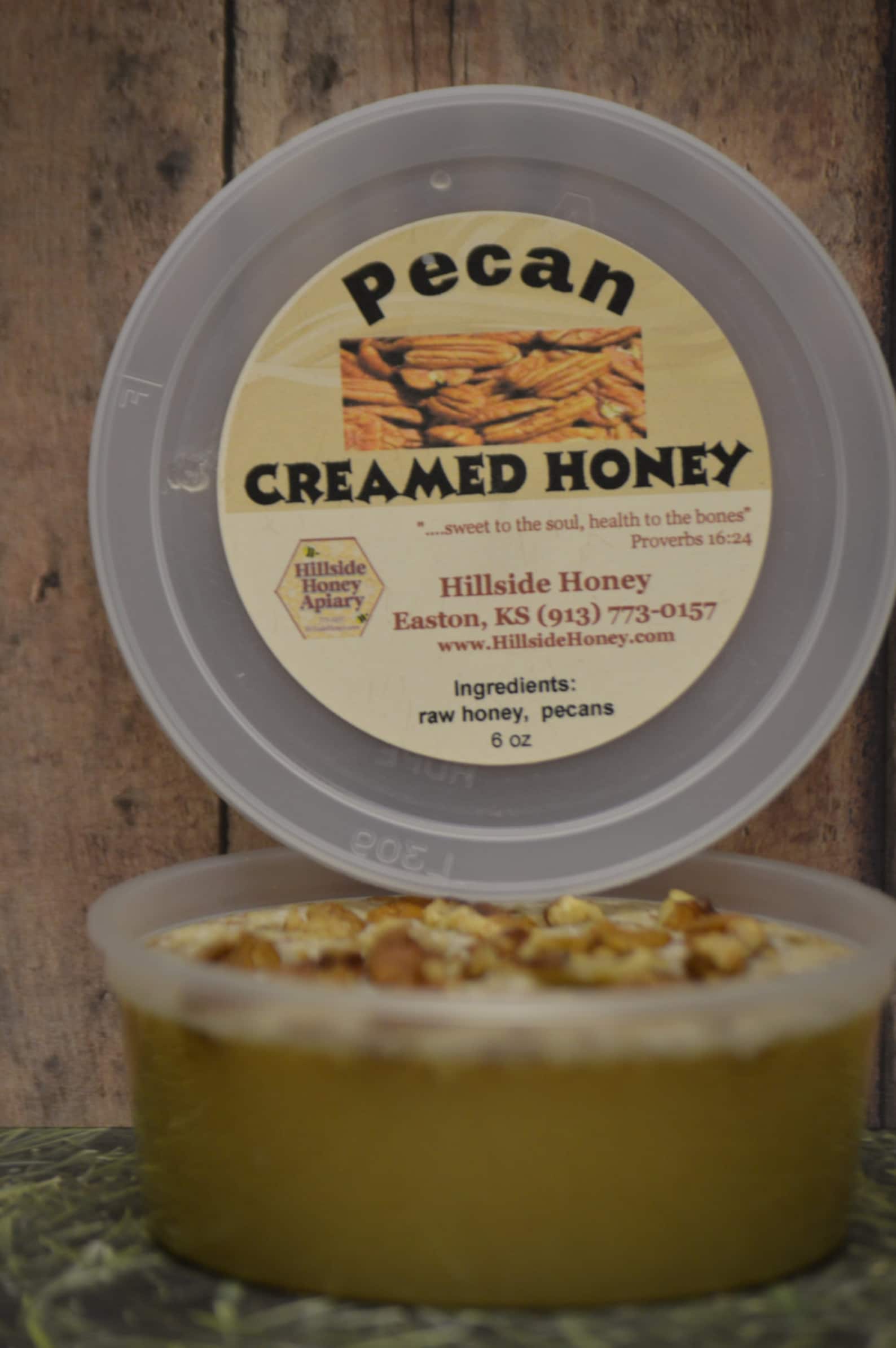 Peach Raw Creamed Honey 6 Oz. Kansas Bee Farm Free Shipping - Etsy