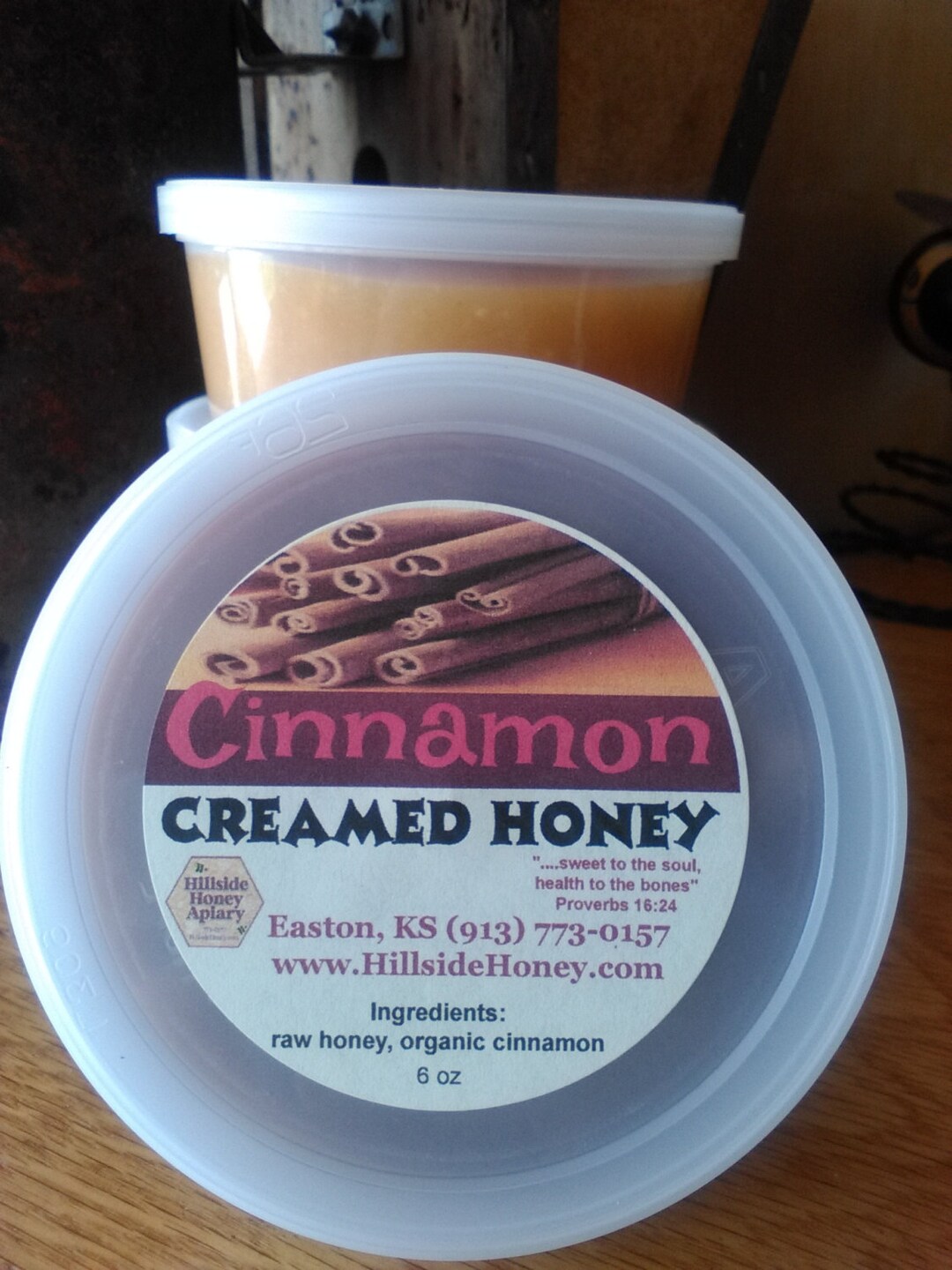 Cinnamon Creamed Raw Honey - Kansas Local Honey (6 Oz) - Etsy