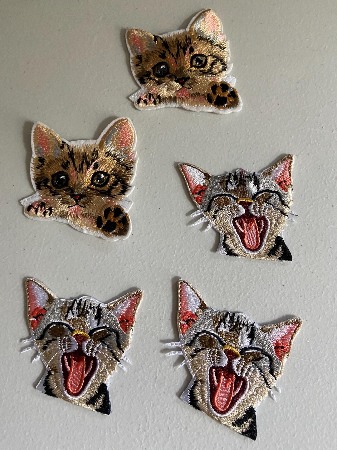 Embroidered Kitty Patches - Etsy