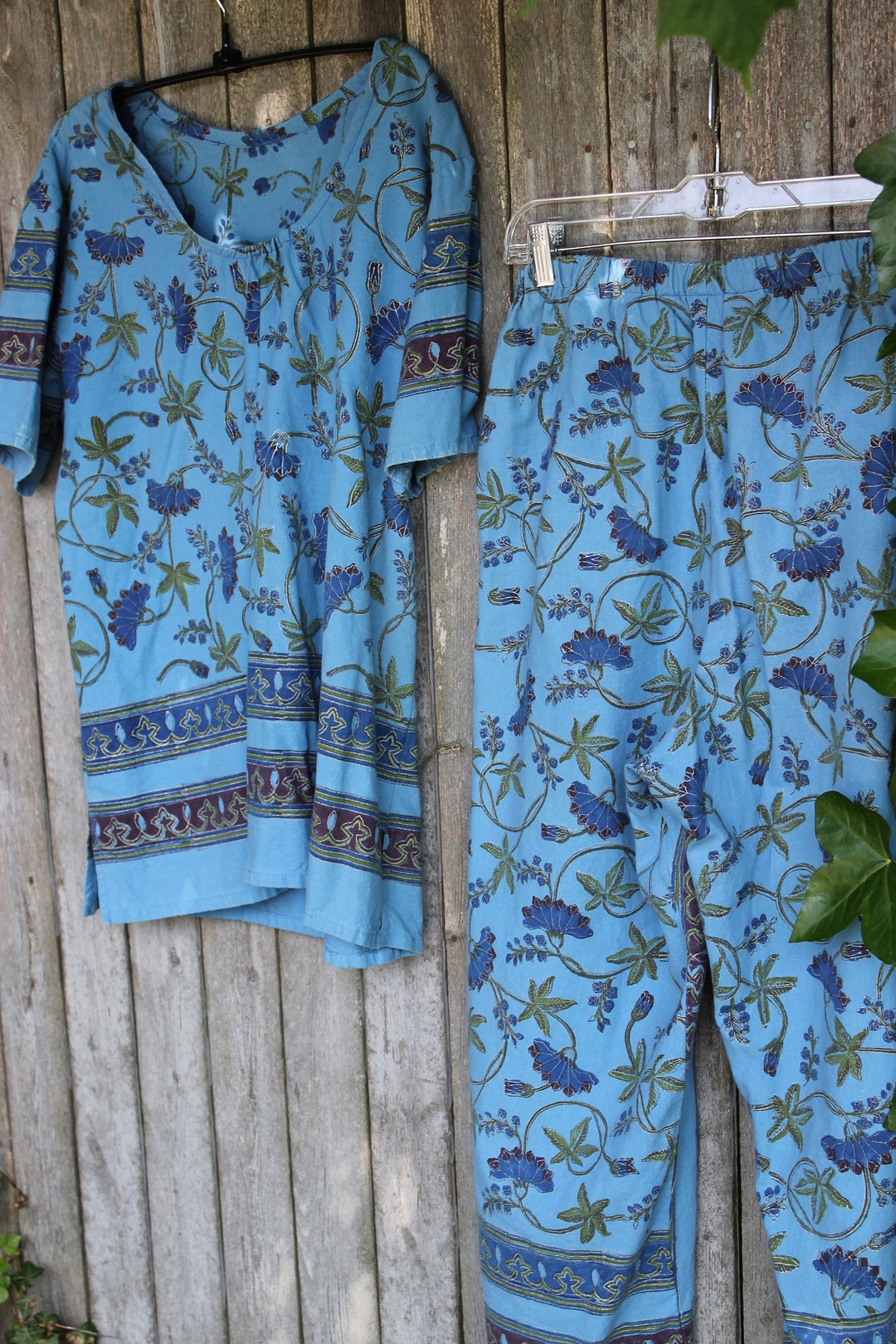 Handcrafted 100% Cotton Top and Bottom - Etsy