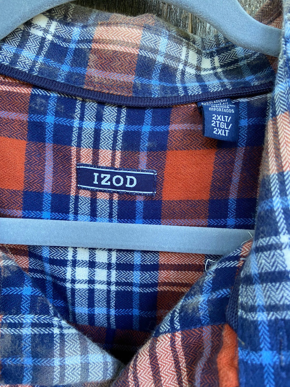 Izod Flannel Two Toned W Vintage Embroidery Lace Flounce Alice in ...
