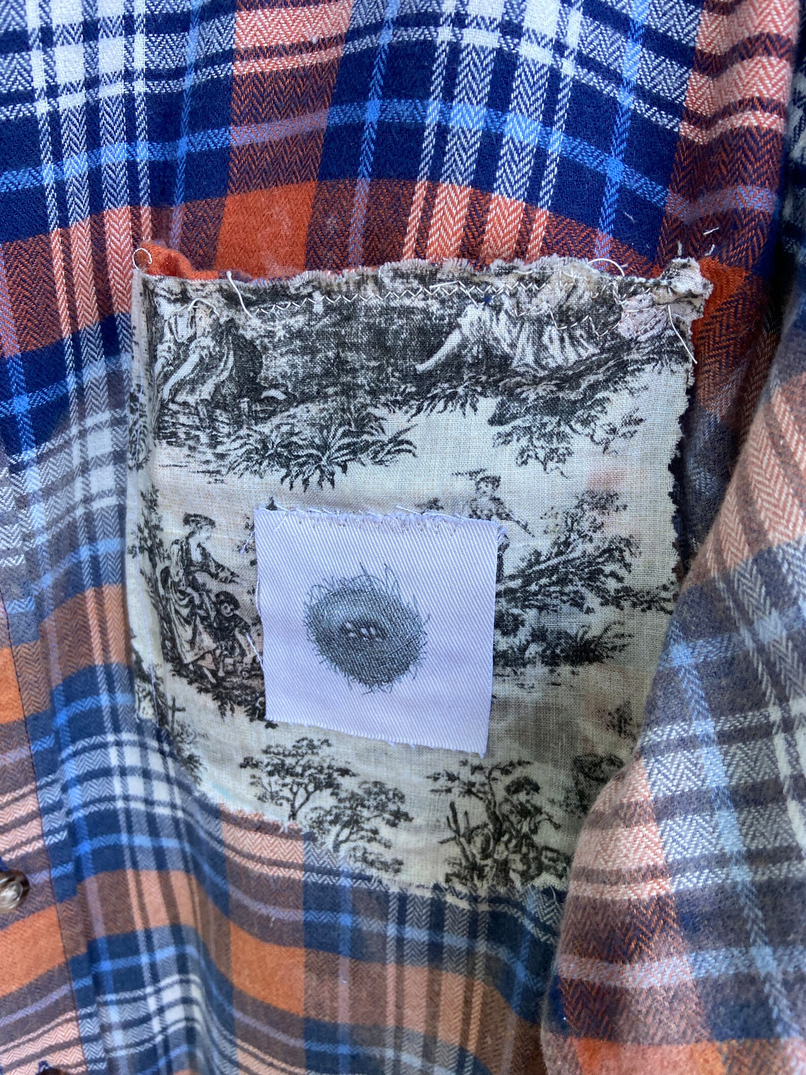 Izod Flannel Two Toned W Vintage Embroidery Lace Flounce Alice in ...