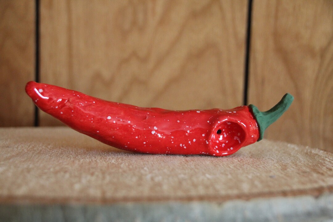 Pepper Pipe Tobacco Ceramic Nature Pipe Gift Colorful Handmade One of ...