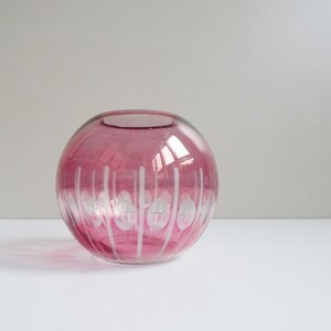 Spherical Glass Vase, Purple Glass Vase - Etsy