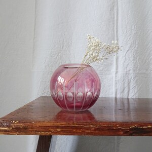 Spherical Glass Vase, Purple Glass Vase - Etsy