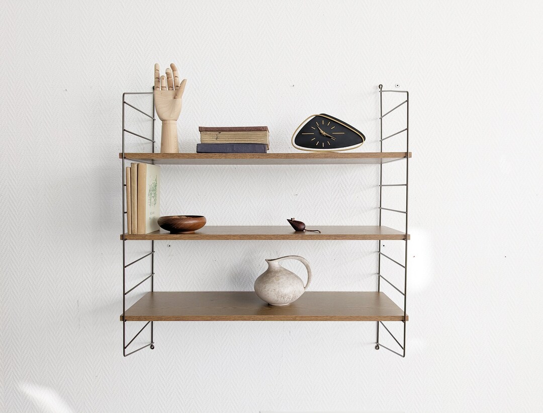 Wandregal String Design, Vintage Leiterregal, Modulares Regal - Etsy