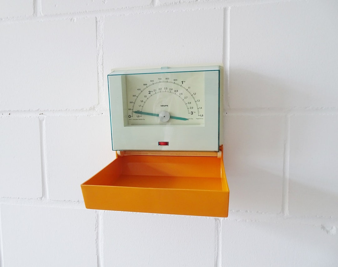 Kitchen Scales From Krups Mid Century Wall Scales Orange - Etsy