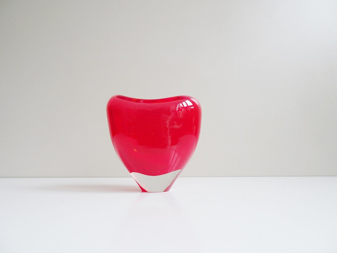 Murano Salviati Vase Cuore Red Heart Vase by Maria Christina Hamel ...