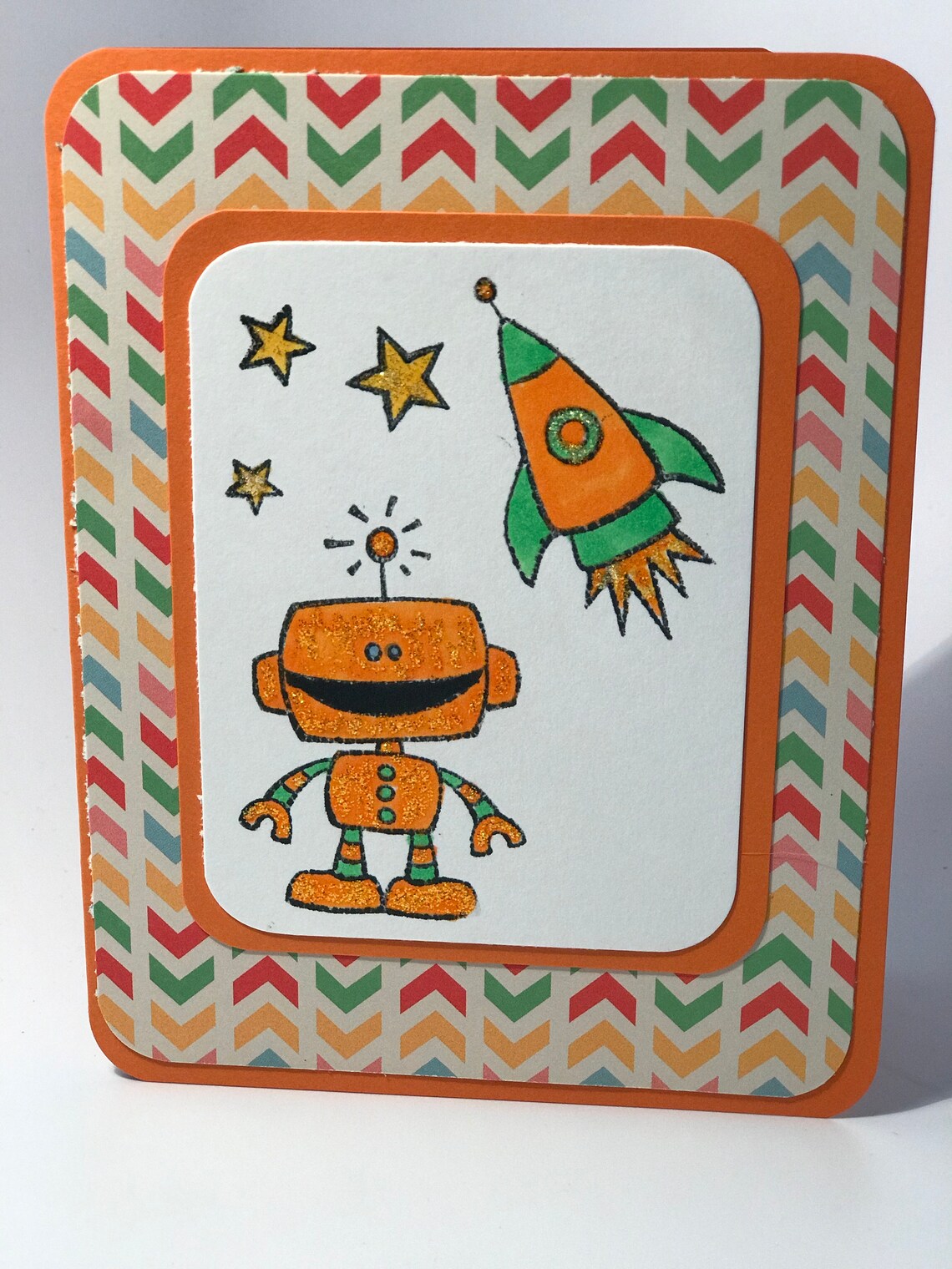 Robot Greeting Card | Etsy
