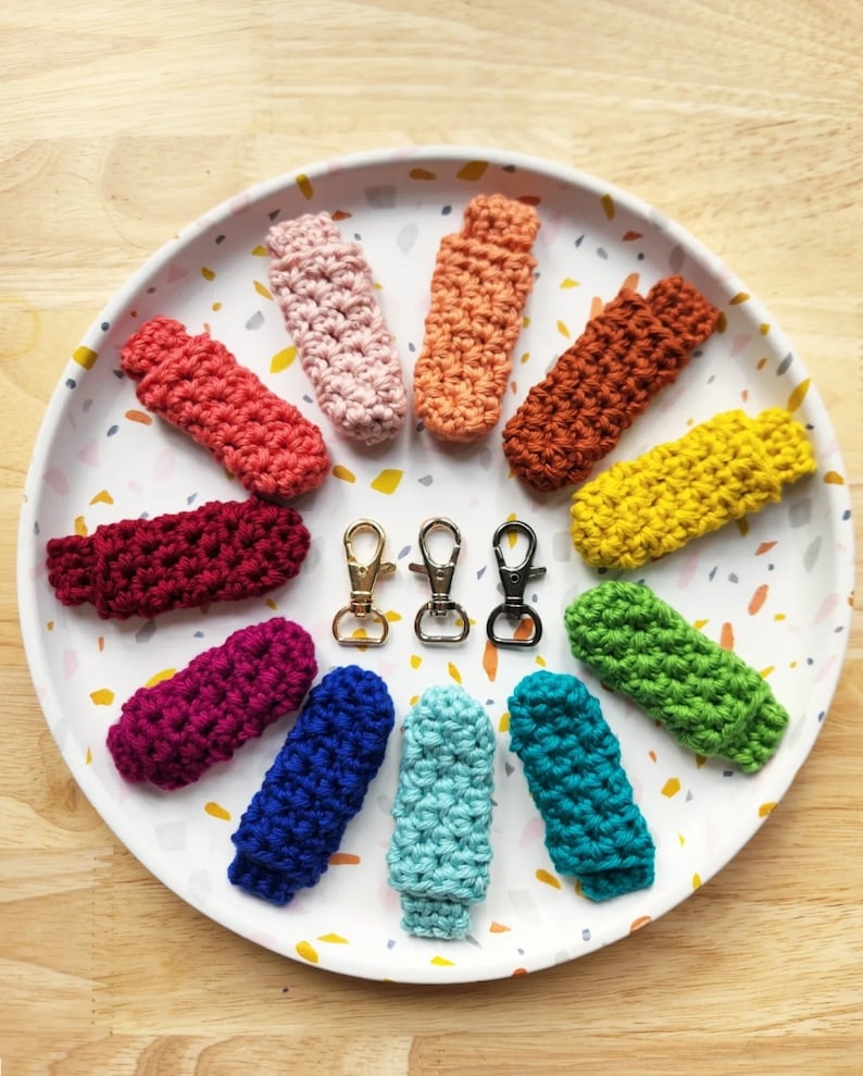 Crochet Pattern Chapstick Keychain - Etsy