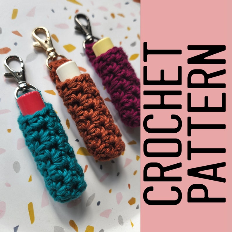 Crochet Pattern Chapstick Keychain - Etsy