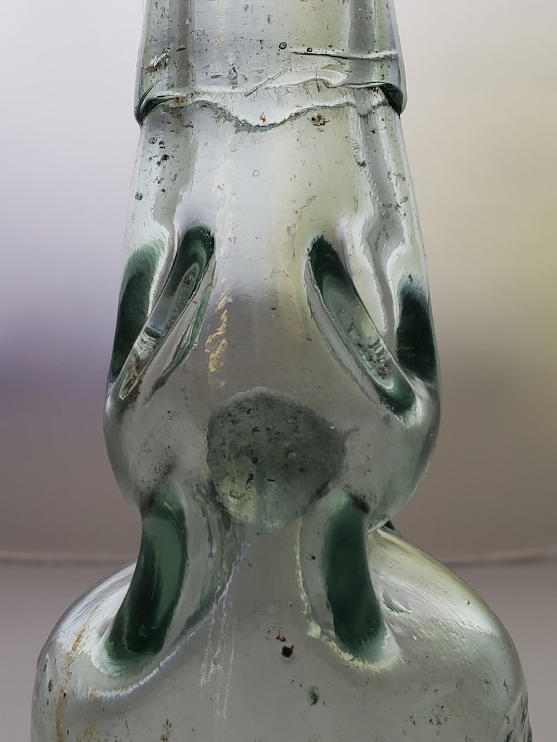 Vintage Codd-neck Bottle - C. Barraclough – Harrogate With Rose - Etsy