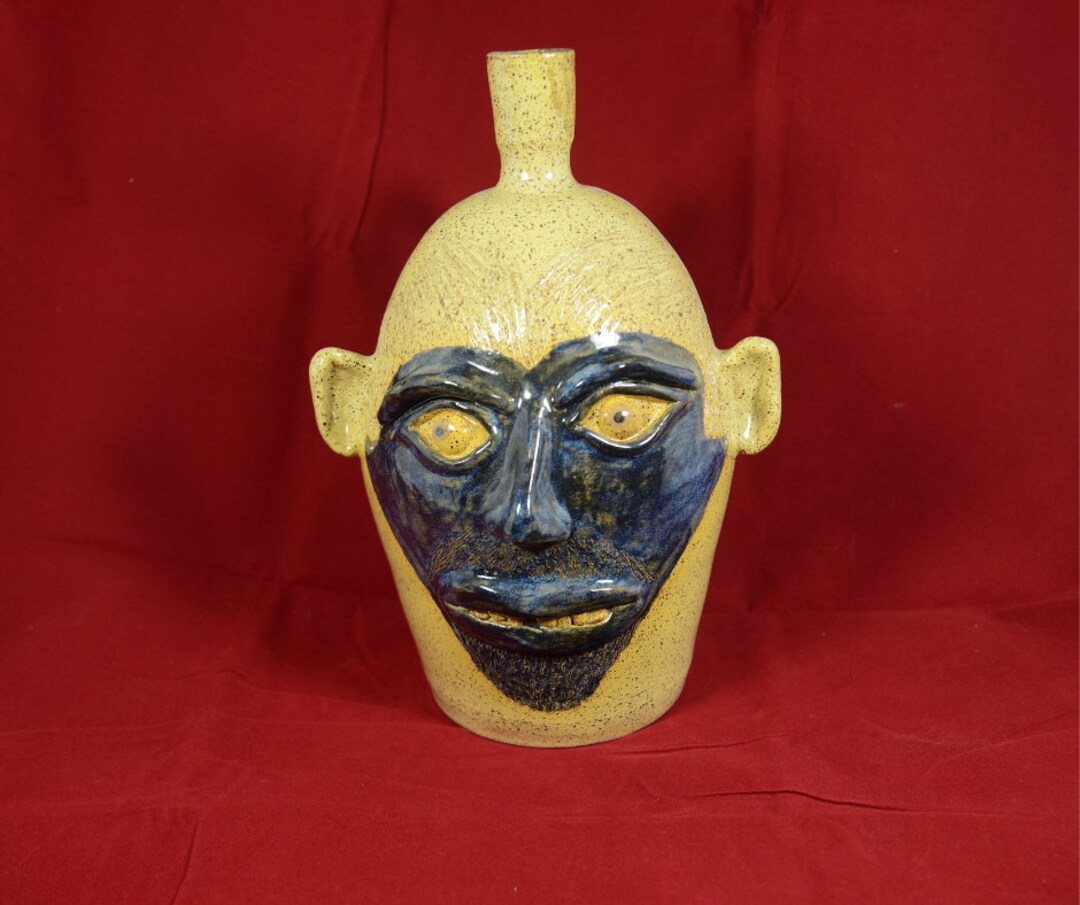 Morris Duncan – Southern Pottery Style Face Jug - Etsy