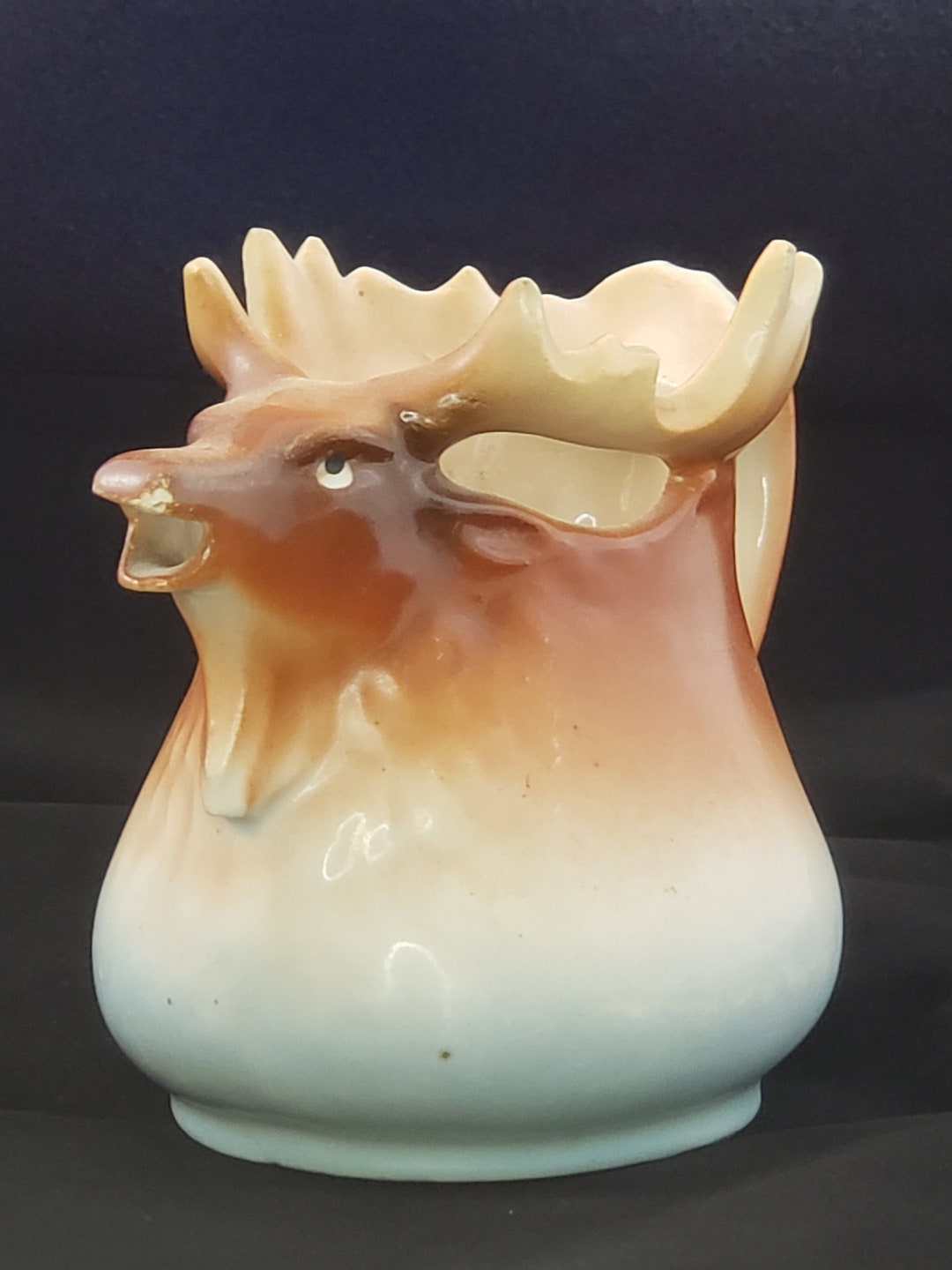 Vintage Austrian Moose/elk Head Creamer - Etsy