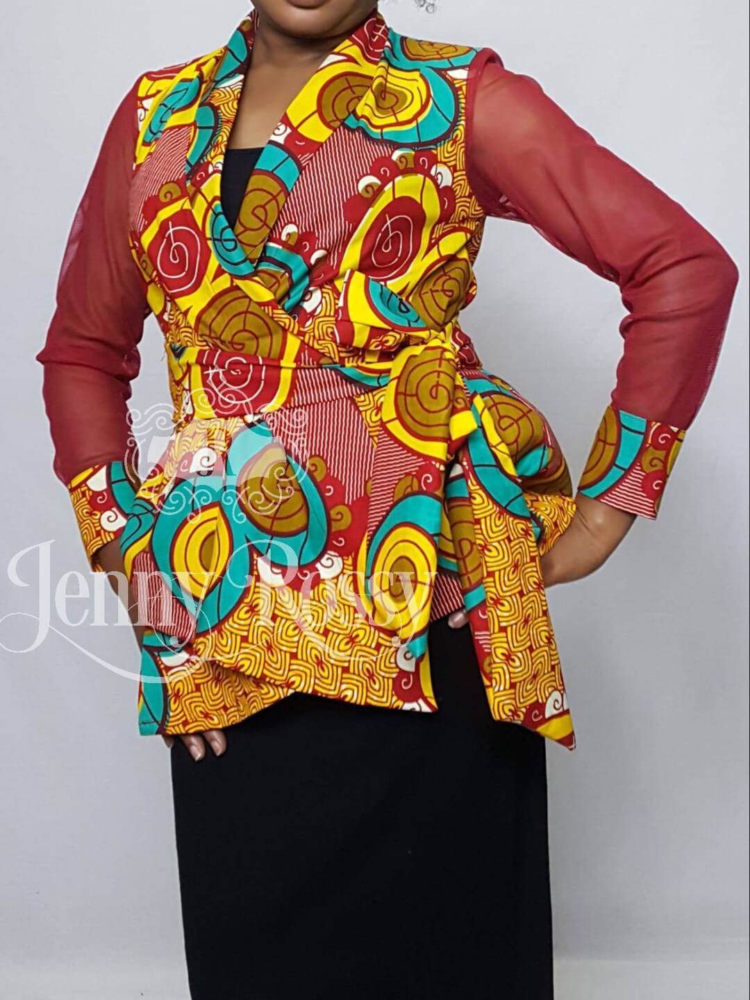 African Clothing, Wrap Top ,ankara Top - Etsy
