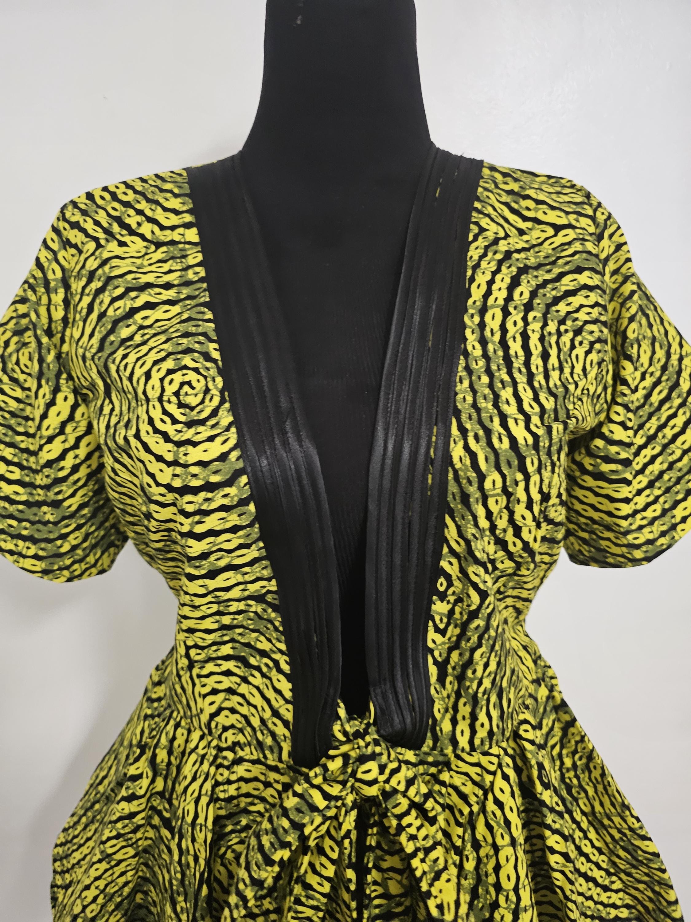 African Clothing Jacket,sellf Tie Top,peplum Top - Etsy