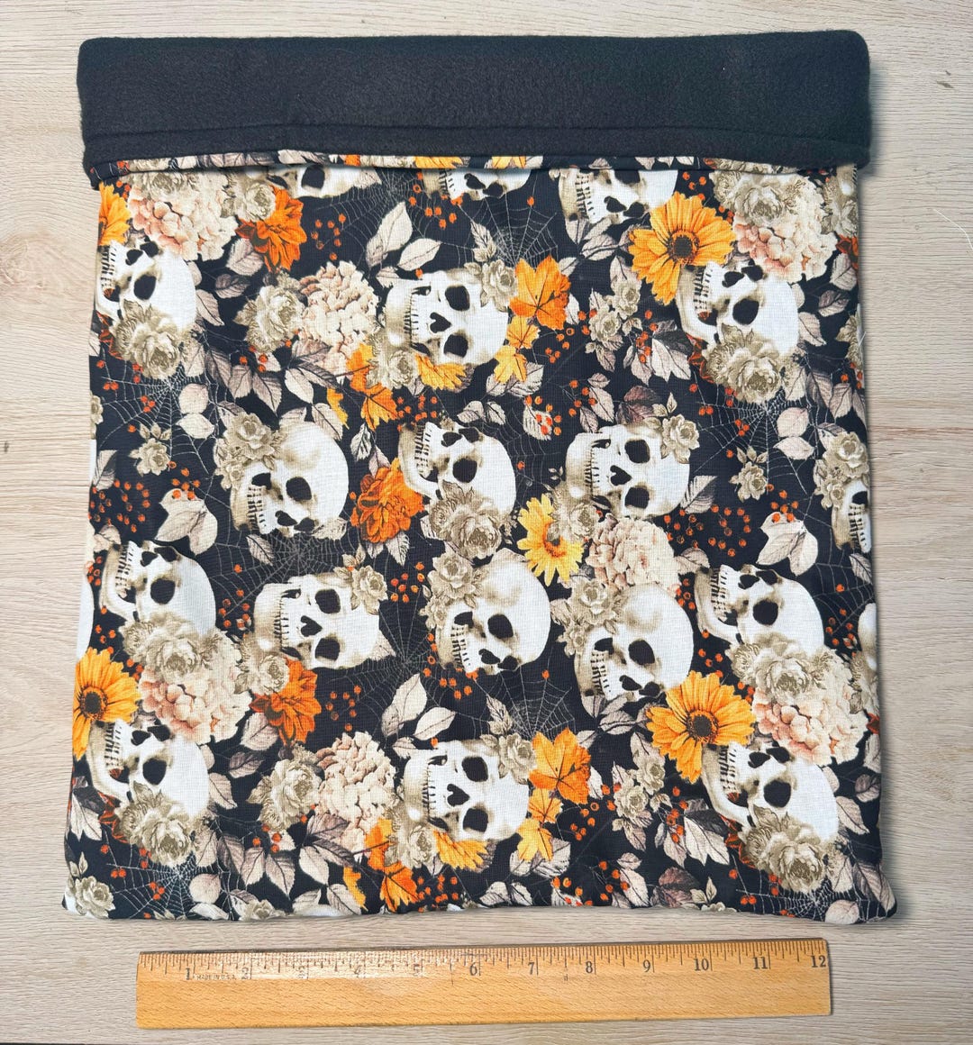 EXTRA LARGE Fall Floral Skulls Print Snuggle Sack for Small Animals - Etsy