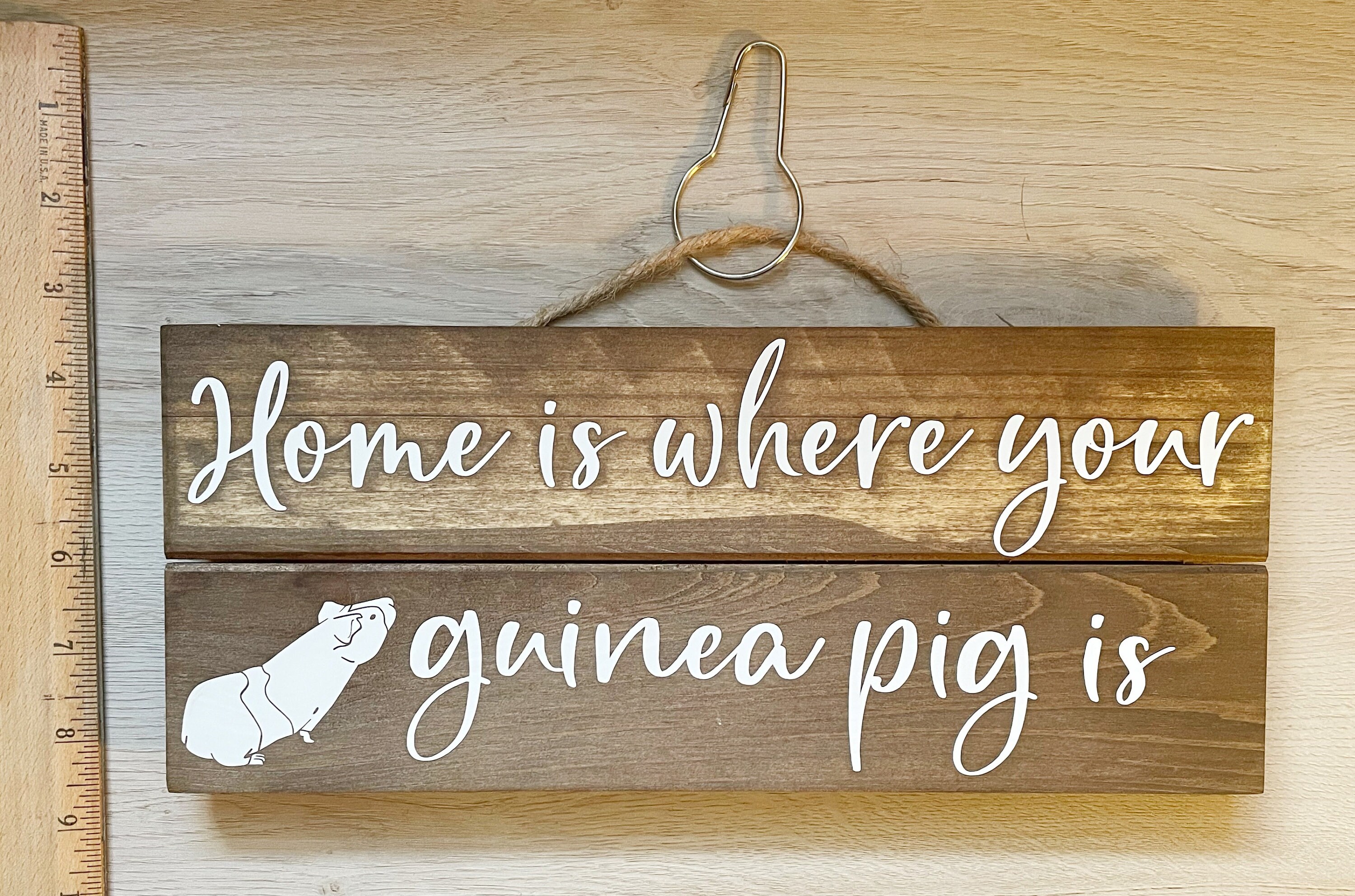 Home is Where Your Guinea Pig is Wooden Sign Guinea Pig Cage - Etsy