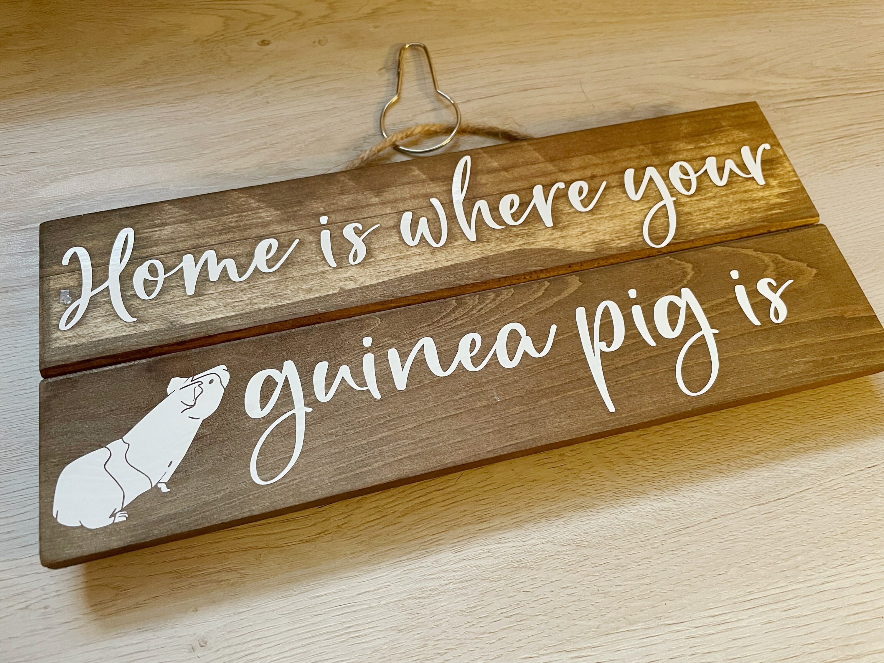 Home is Where Your Guinea Pig is Wooden Sign Guinea Pig Cage - Etsy