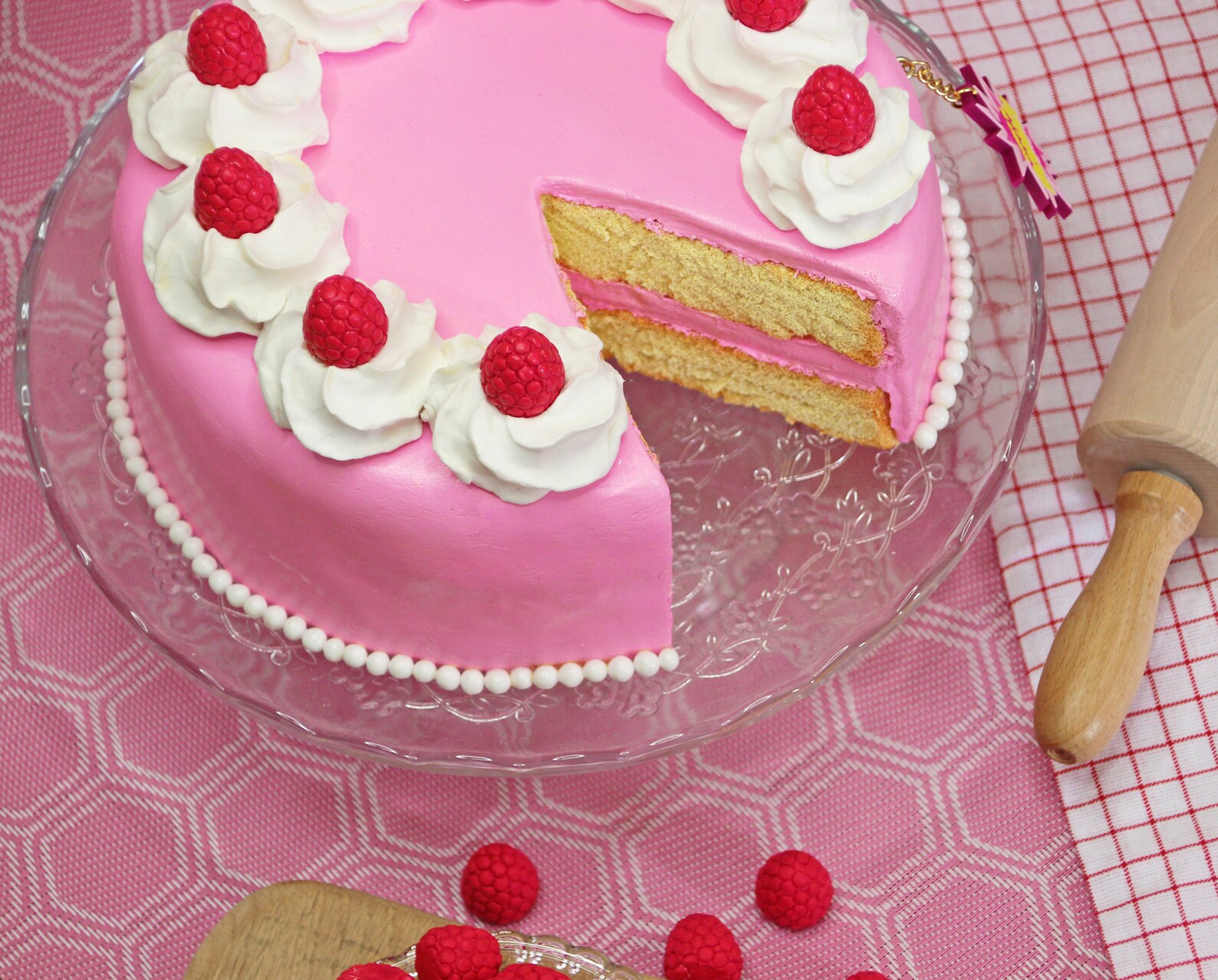 Pink raspberry cake purse marzipan princess cakes pastry cute | Etsy