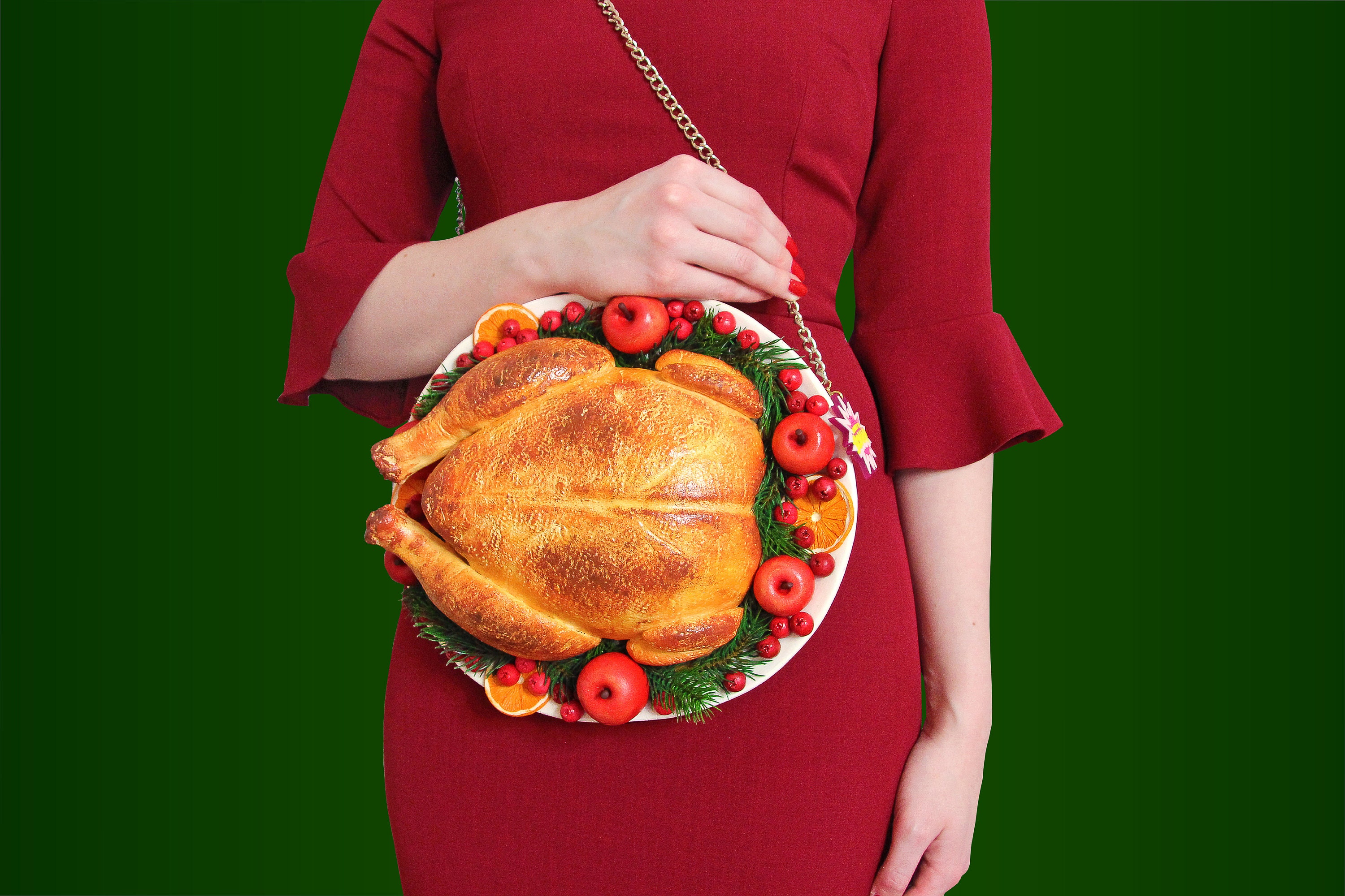 Christmas turkey purse christmas food purse turkey bag turkey | Etsy