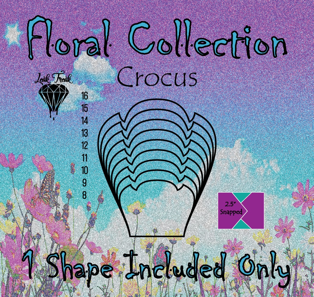 Crocus/floral Collection/one Shape Only/cloth Pad Sewing Pattern/2.5 ...