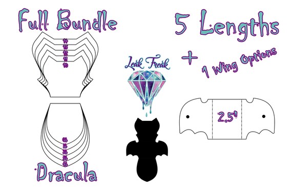 Dracula/Full Bundle/Cloth Pad Pattern/2.5 Snapped | Etsy