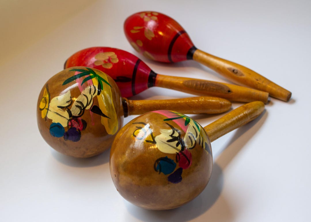 Vintage Retro 60's Mini Handmade Maracas Shakers - Etsy