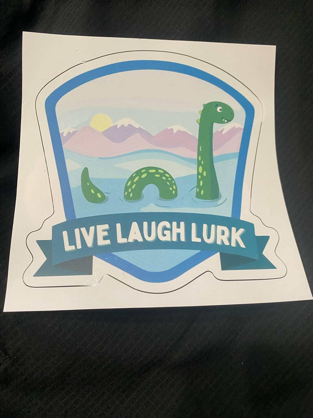 Lake Monster Decal: Live, Laugh, Lurk - Etsy