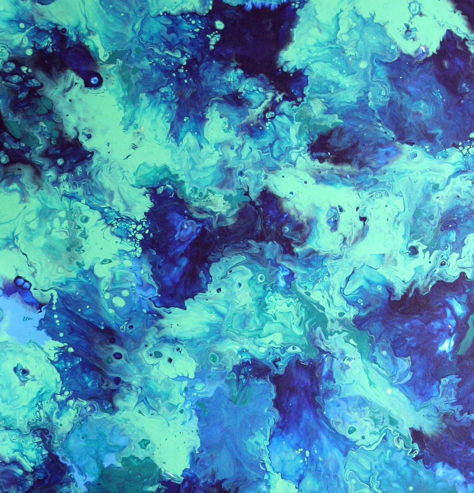 48 X 36 Abstract Painting Original Turquoise Blue - Etsy Canada