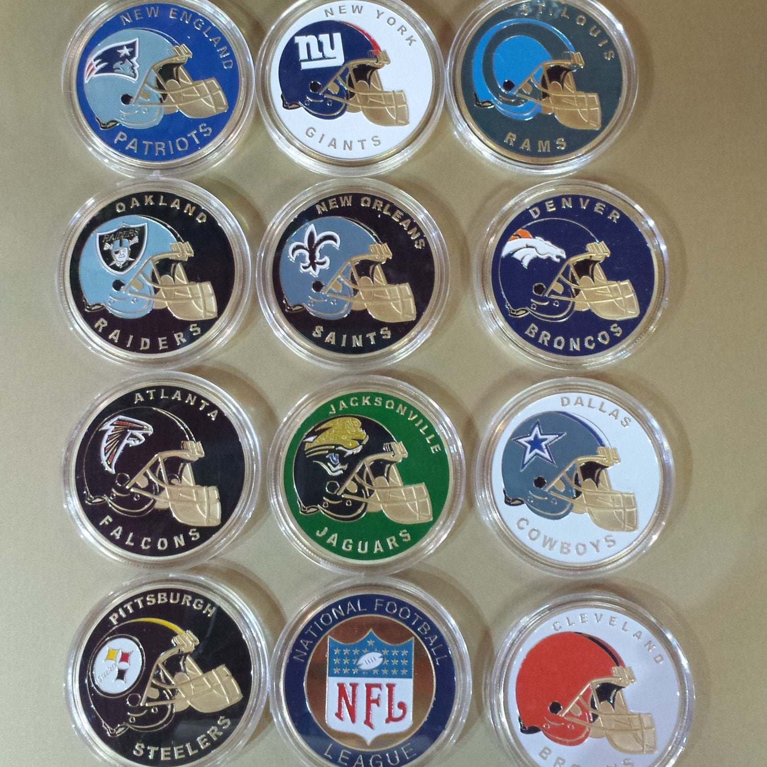 NFL Football Teams Collectible Challenge Coin FREE SHIPPING in | Etsy