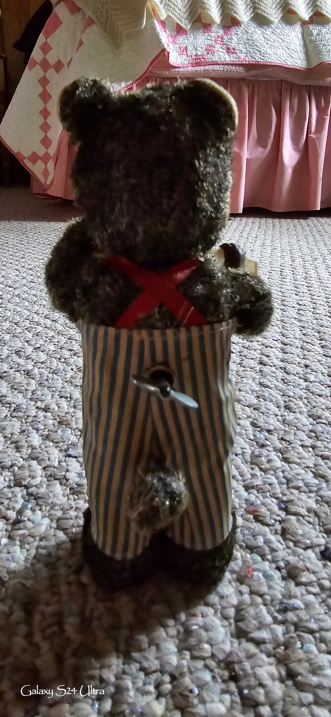 ALPS Vintage Thirsty Bear Wind-up Plush Toy - Etsy