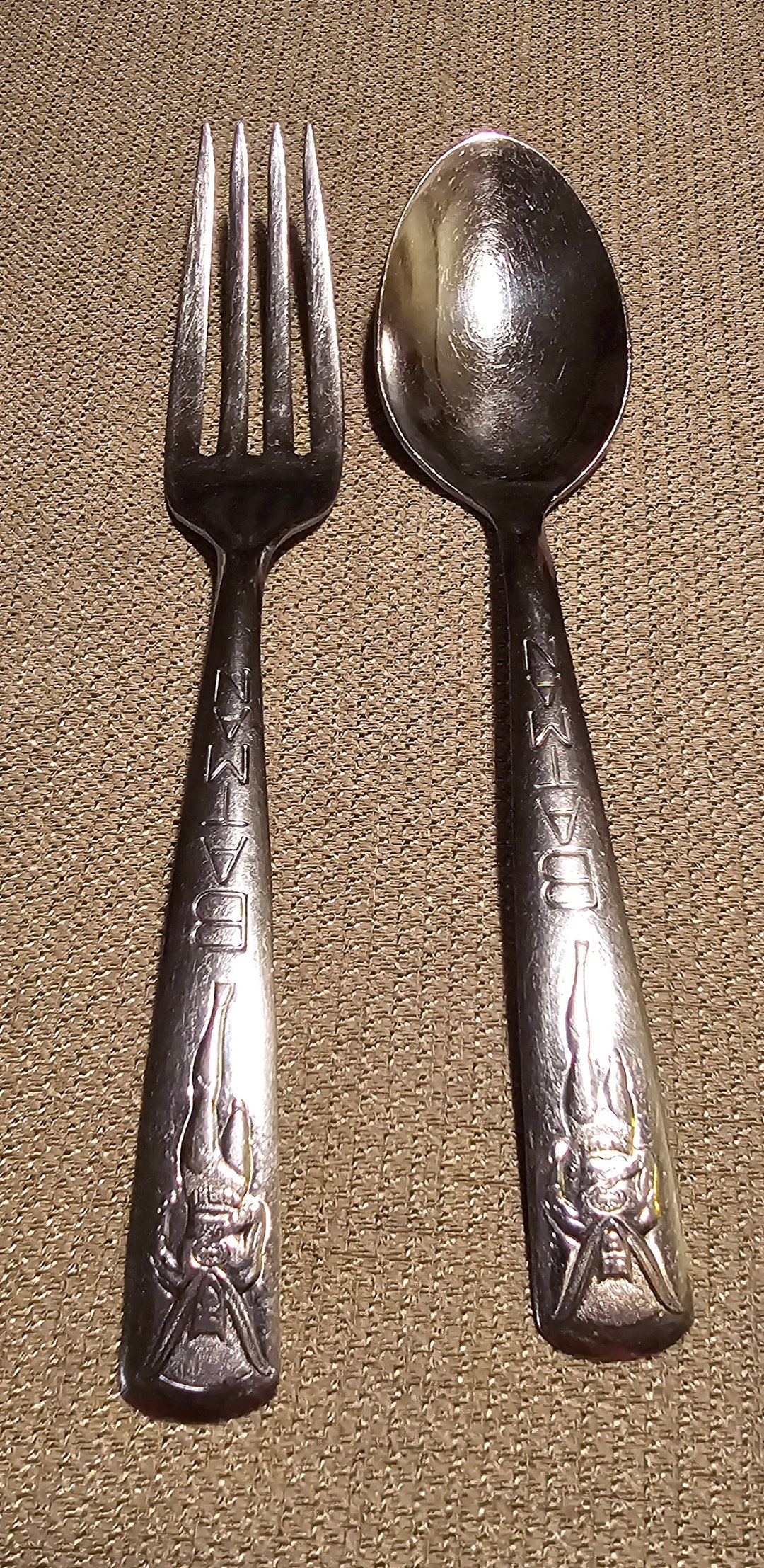 Batman Imperial Stainless Fork and Spoon Set 1966 - Etsy