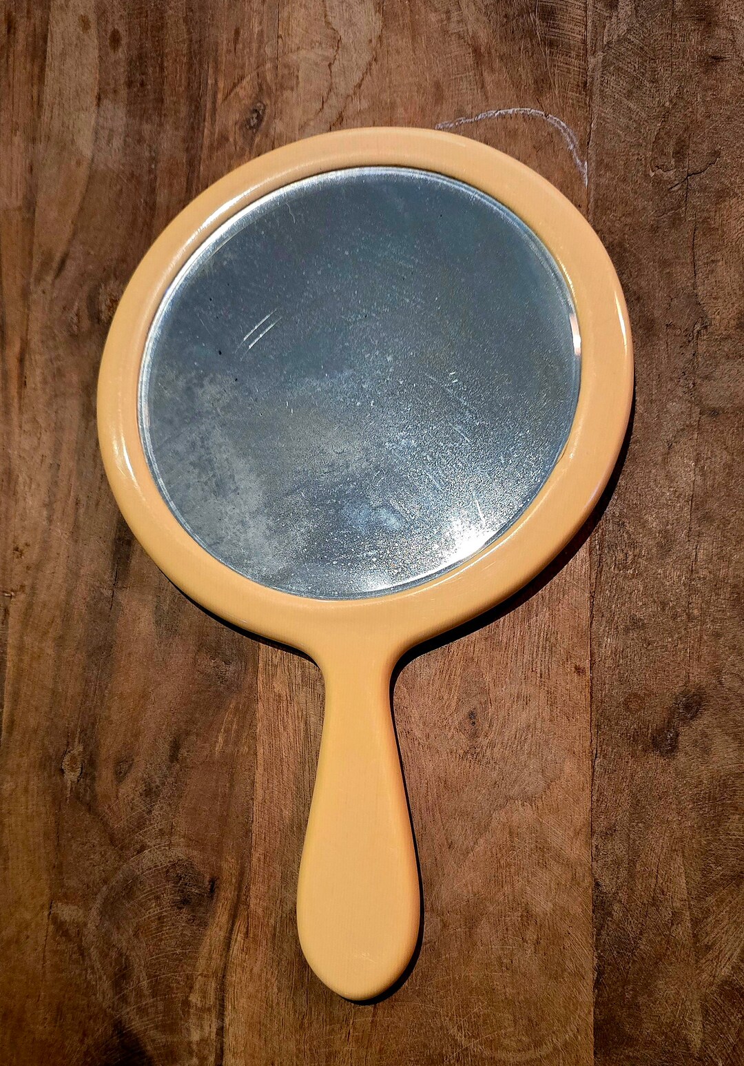 Antique Bakelite Round Hand Mirror Early 1900s. - Etsy