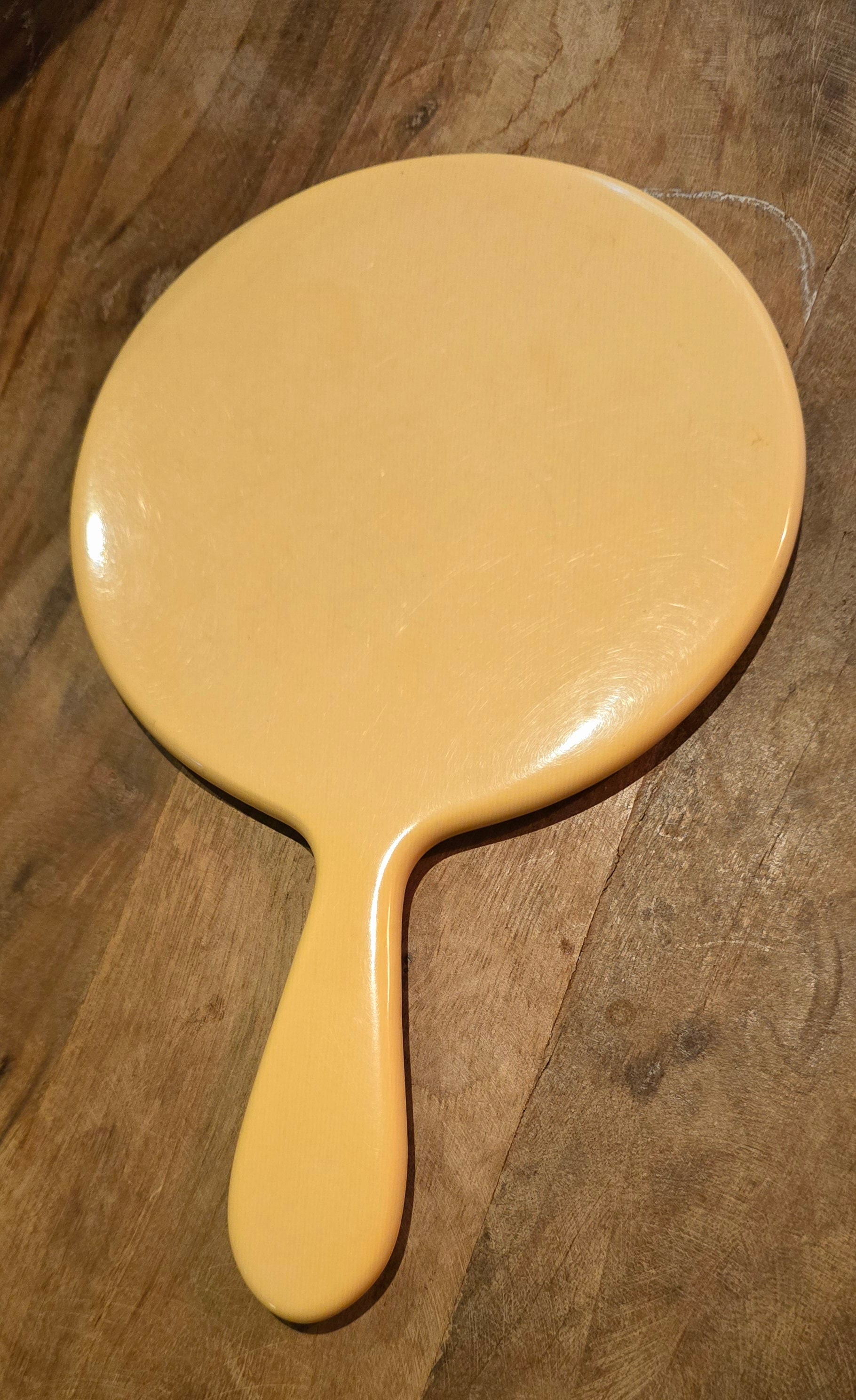 Antique Bakelite Round Hand Mirror Early 1900s. - Etsy