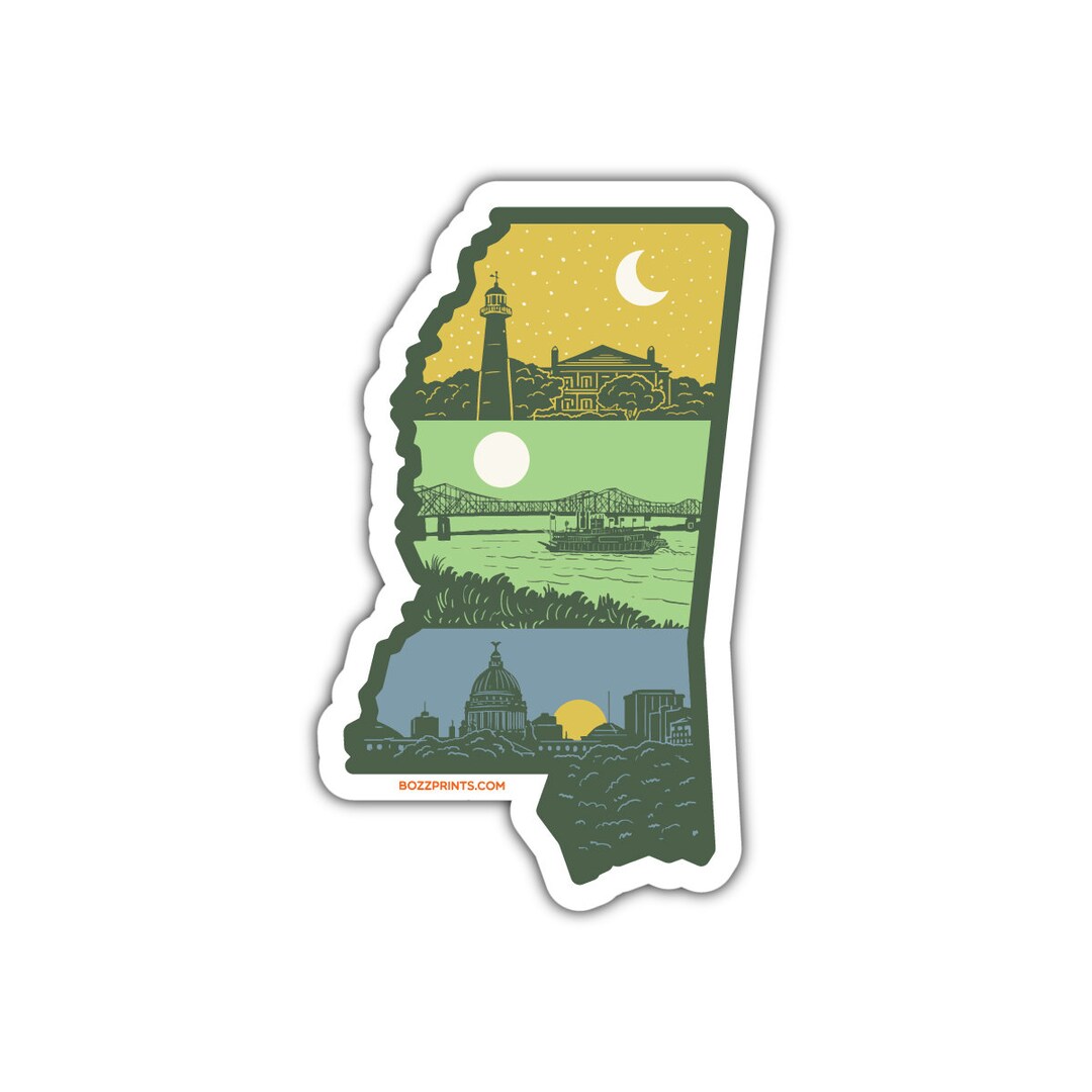 Layers of Mississippi Sticker - Etsy