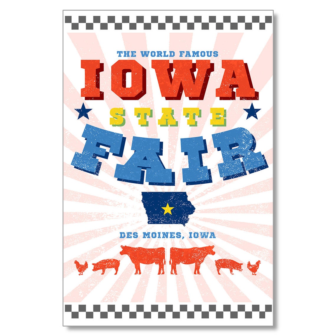 Iowa State Fair Vintage Postcard - Etsy