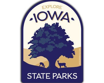 Iowa State Parks Stickers - Etsy