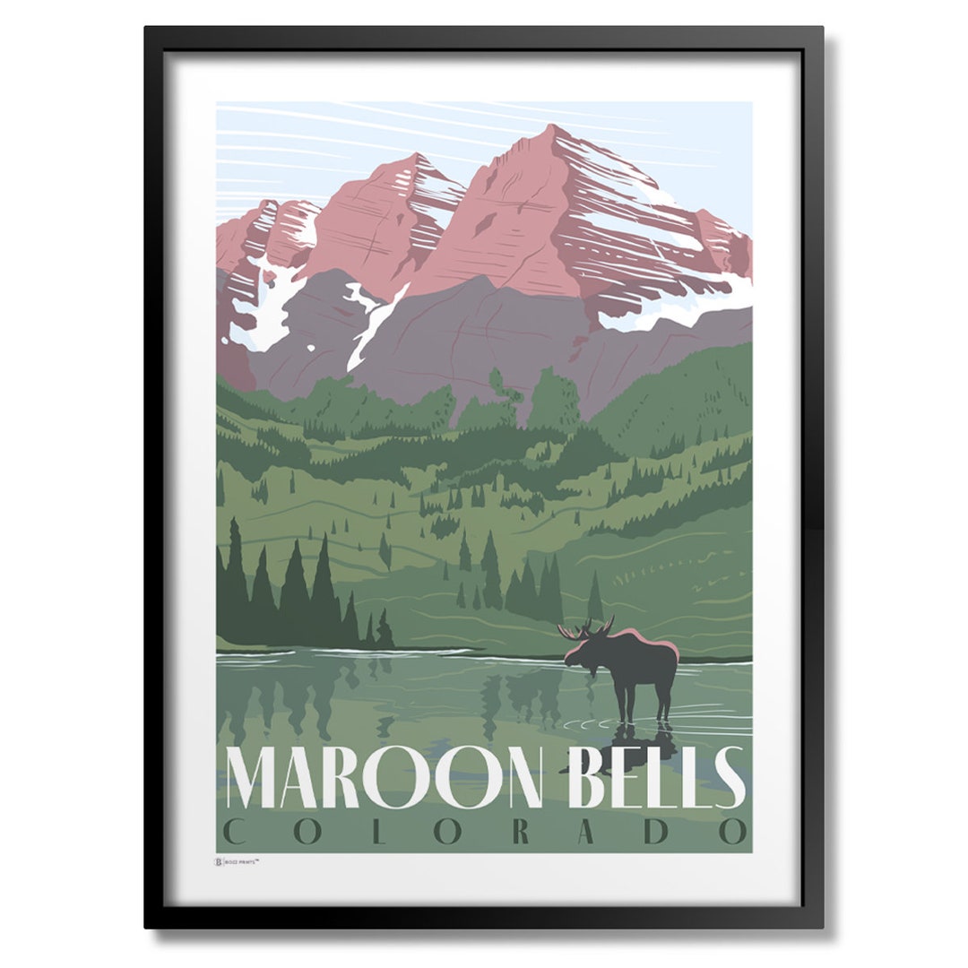Maroon Bells Print - Etsy