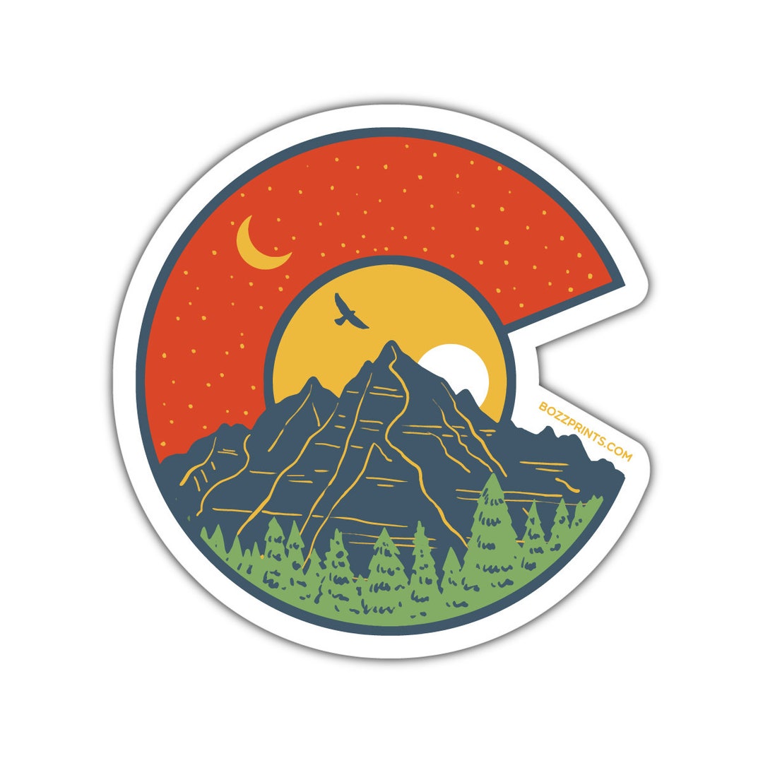 Layers of Colorado "c" Sticker - Etsy