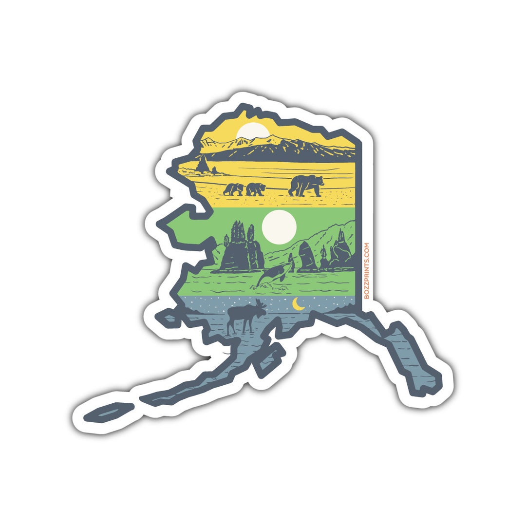 Layers of Alaska Sticker - Etsy