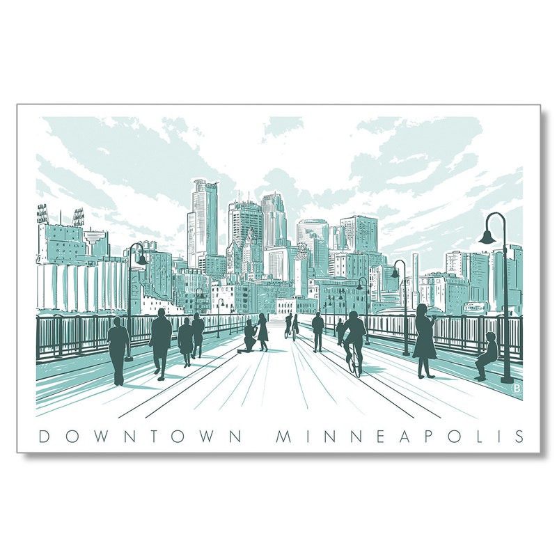 Minneapolis Postcard - Etsy