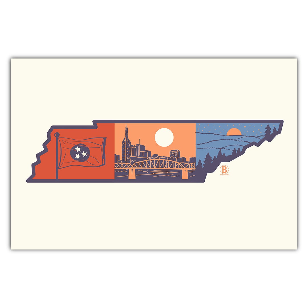Layers of Tennessee Postcard - Etsy