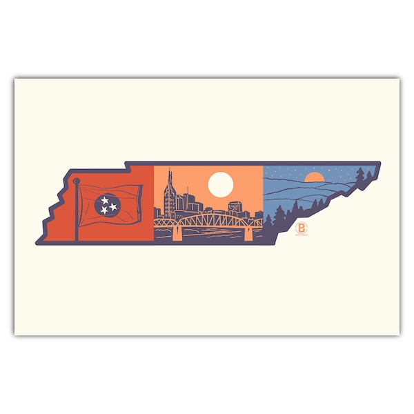 Tennessee Postcard - Etsy