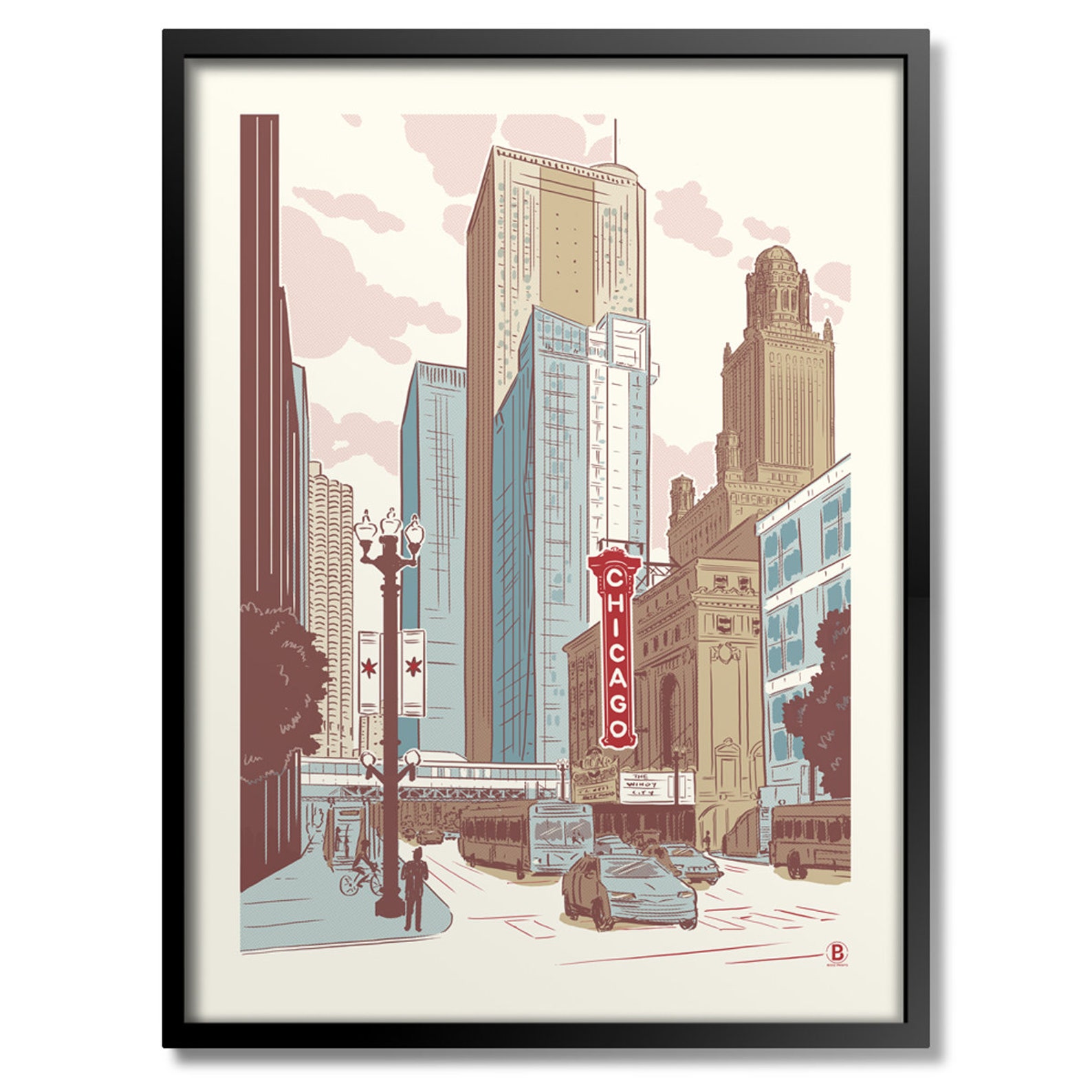 Chicago Loop Print - Etsy