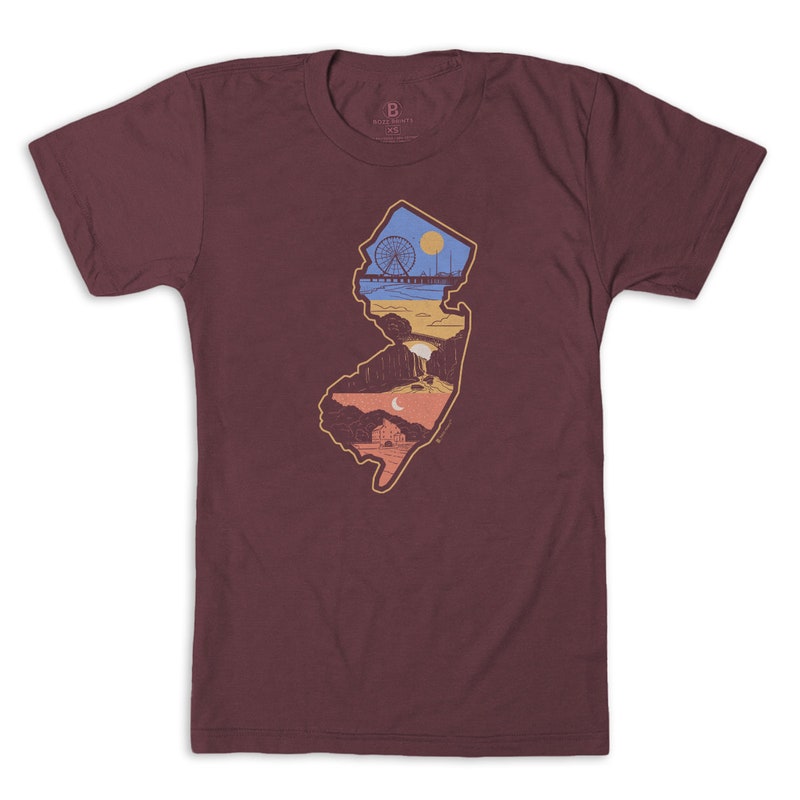 New Jersey T Shirt - Etsy