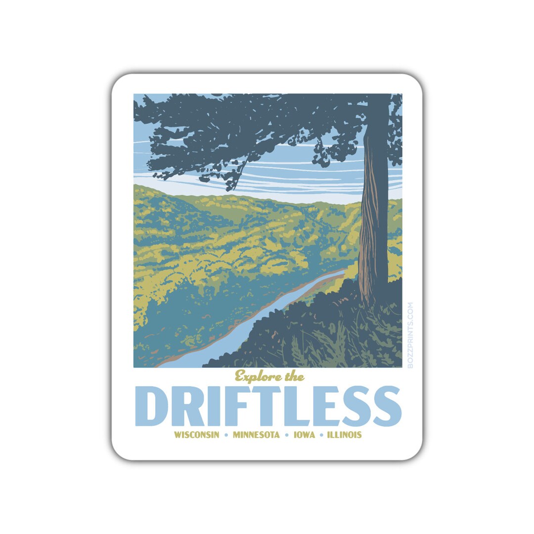 Explore the Driftless Sticker/magnet - Etsy