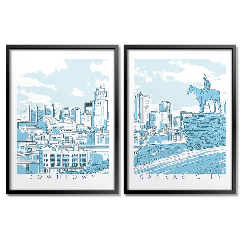Downtown Kansas City Print | Etsy