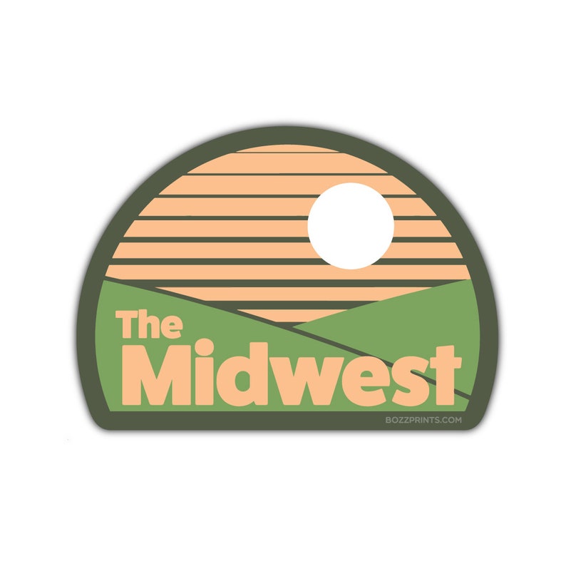 Midwest Sun Sticker - Etsy