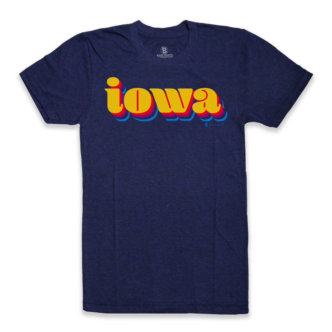 Iowa Retro T-shirt - Etsy